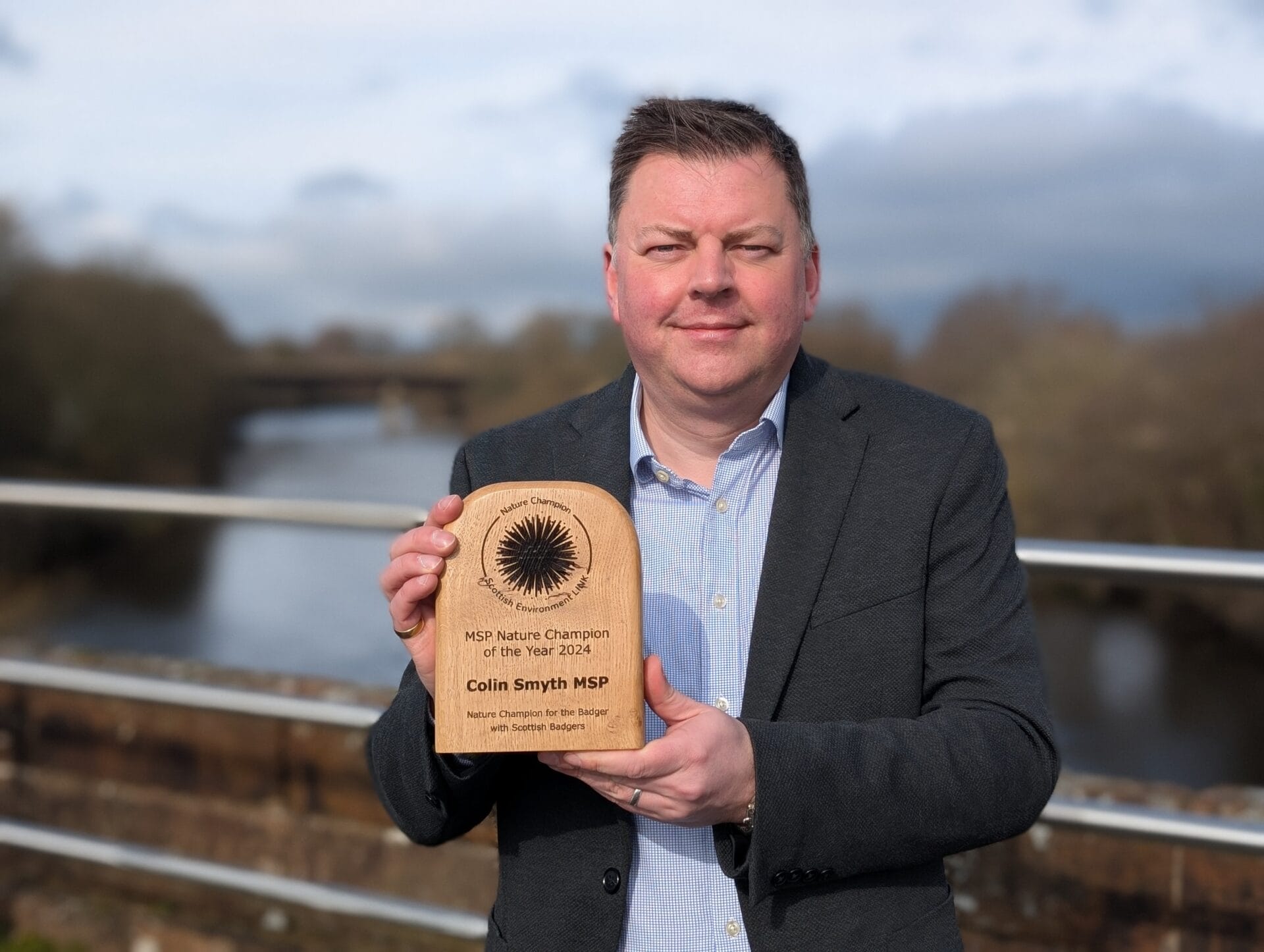 Colin Smyth MSP - Nature Champion of the Year 2024 - Scottish Badgers